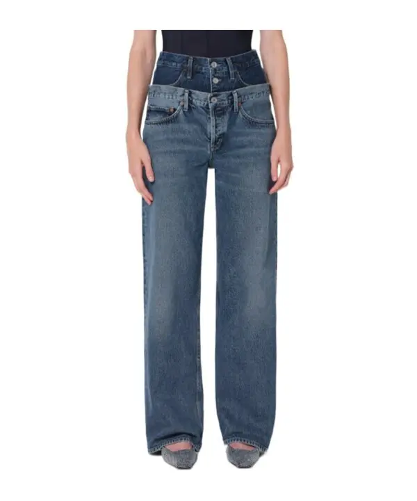 AGOLDE Elson Double-waisted Jeans