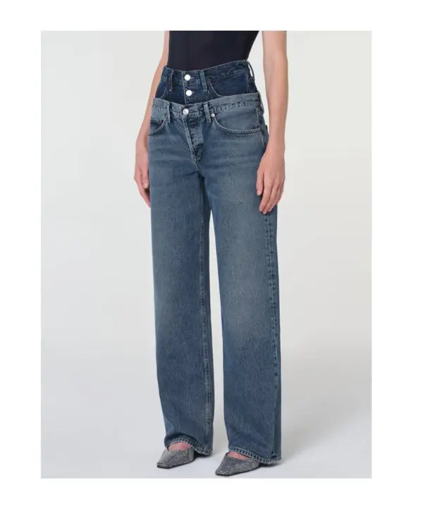 AGOLDE Elson Double-waisted Jeans