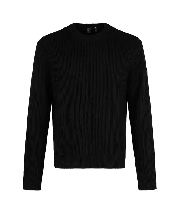 Moose Knuckles Ribbed Long Sleeve Sweater