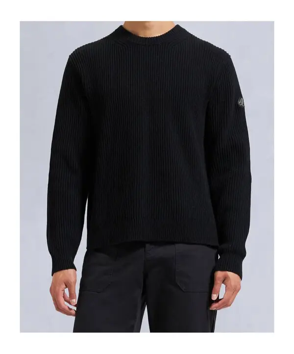 Moose Knuckles Ribbed Long Sleeve Sweater