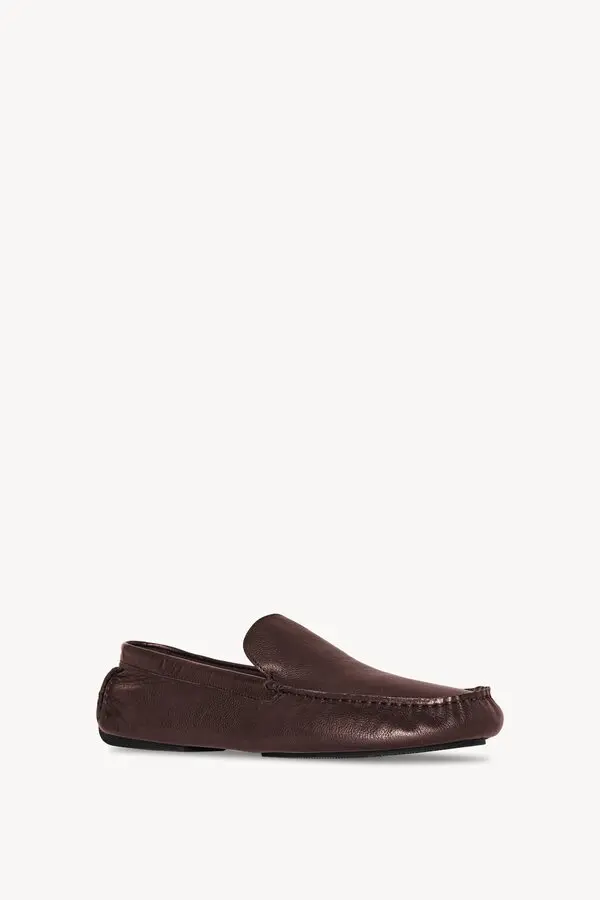 THE ROW Round-headed Loafers - Black
