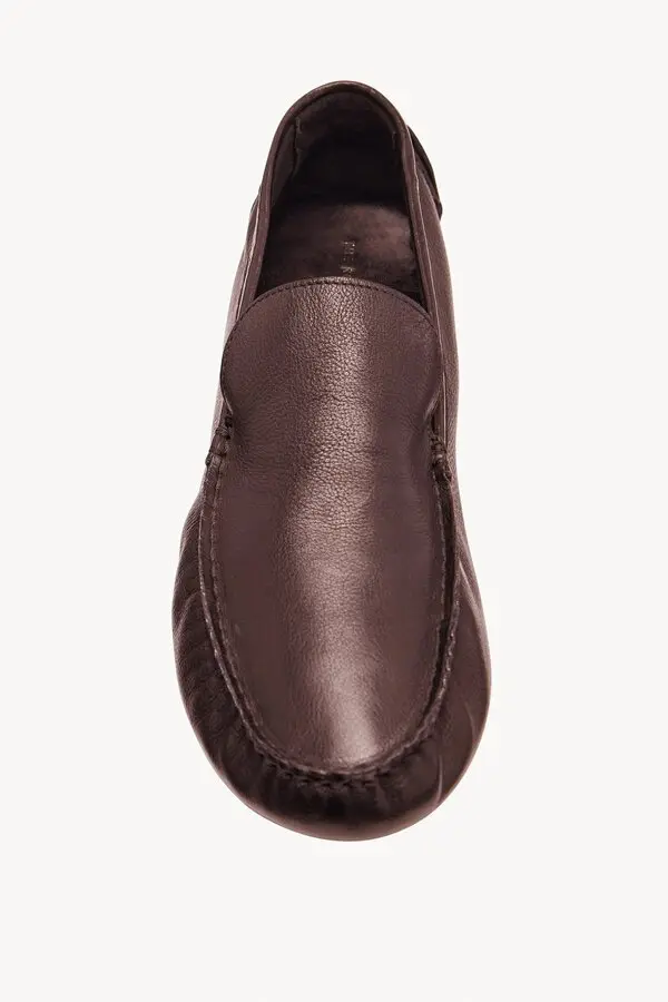 THE ROW Round-headed Loafers - Black