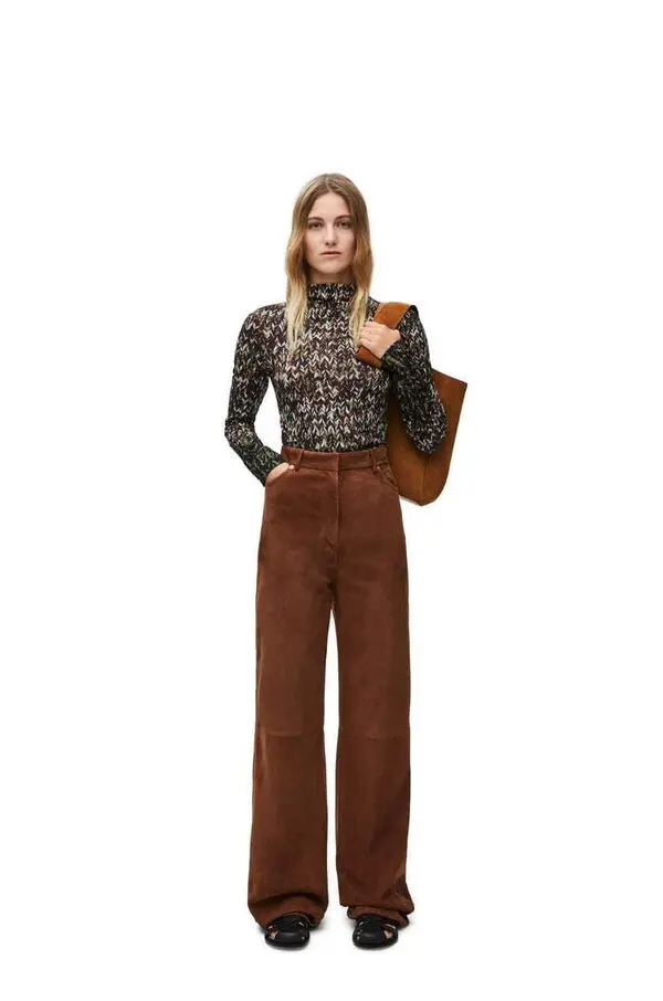 Loewe Long Sleeve Top With Anagram Embroidery