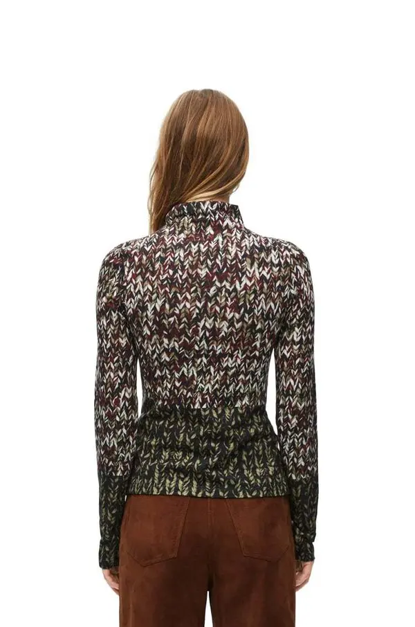 Loewe Long Sleeve Top With Anagram Embroidery