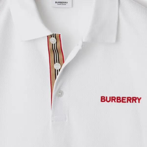 Burberry Polo Shirt With Lapel Short Sleeve