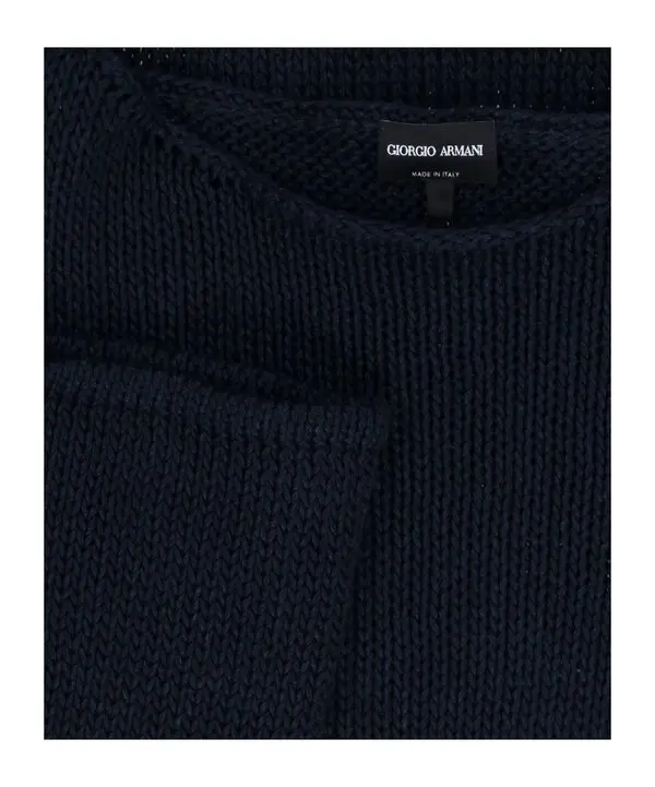 Giorgio Armani Boat Neck Long-sleeved Jumper
