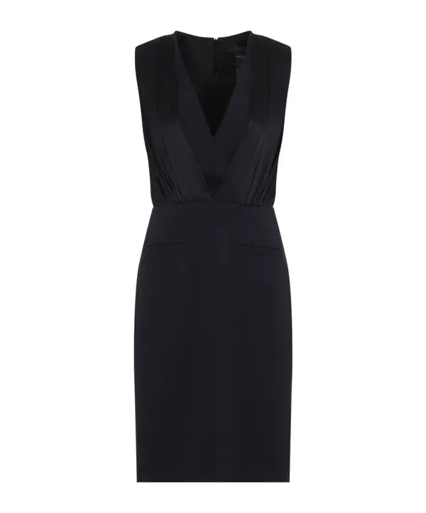 Max Mara Vittor V-neck Sleeveless Dress - Black