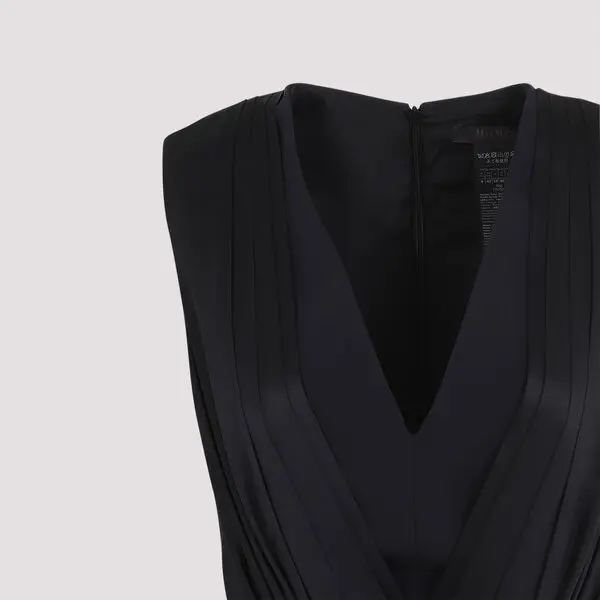 Max Mara Vittor V-neck Sleeveless Dress - Black