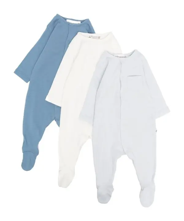 Bonpoint Three-piece Long-sleeved Jumpsuit Set - White