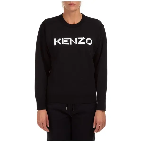 Kenzo Logo Print Sweatshirt - Black