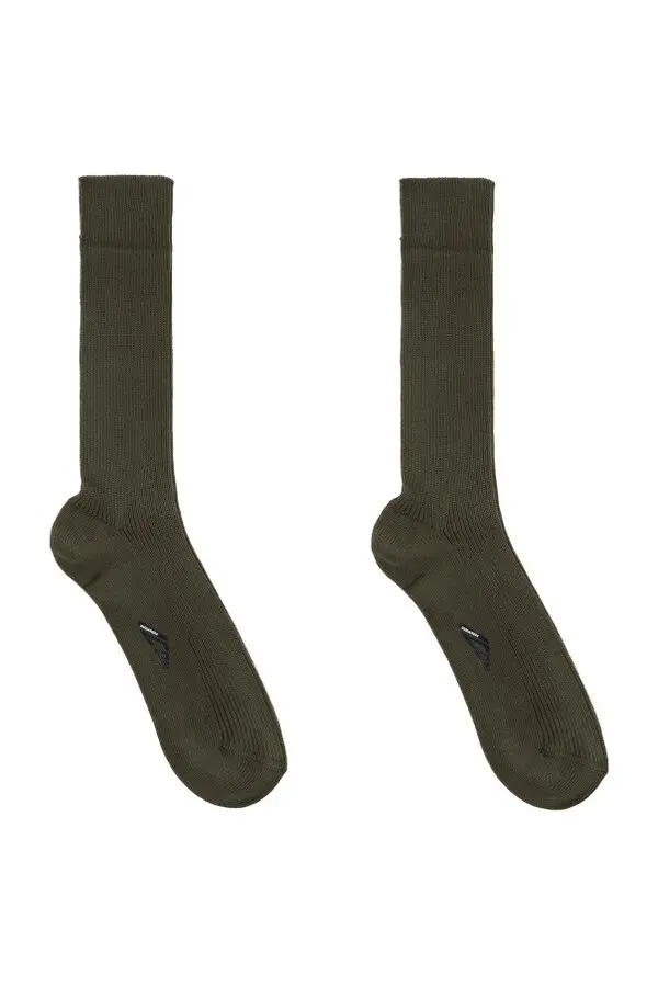Dsquared2 Ribbed Knit Socks - Black