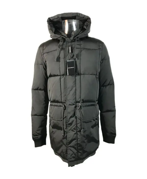 Emporio Armani Logo Down Jacket - Black
