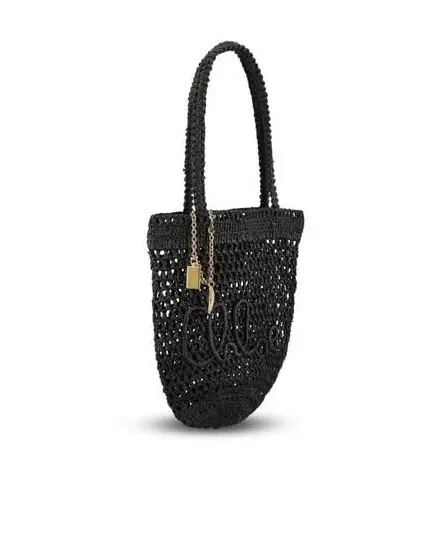 Chloé Small Raffia Tote Bag - Black