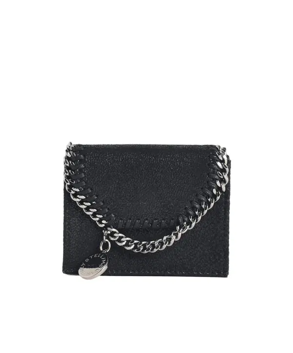 Stella McCartney Falabella Tri-fold Wallet - Black