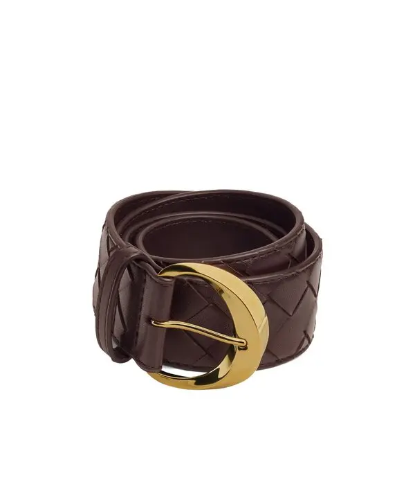 Bottega Veneta Essential Twist Belt - Brown