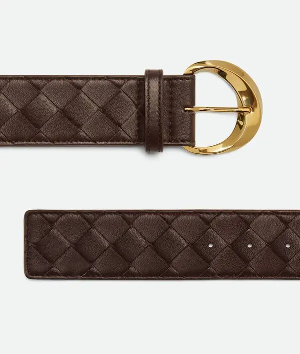 Bottega Veneta Essential Twist Belt - Brown
