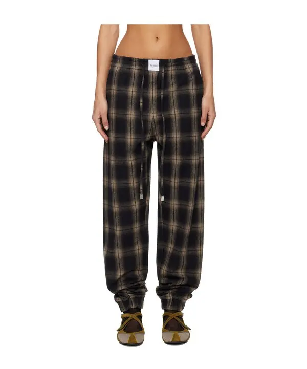 Attico Plaid Casual Pants