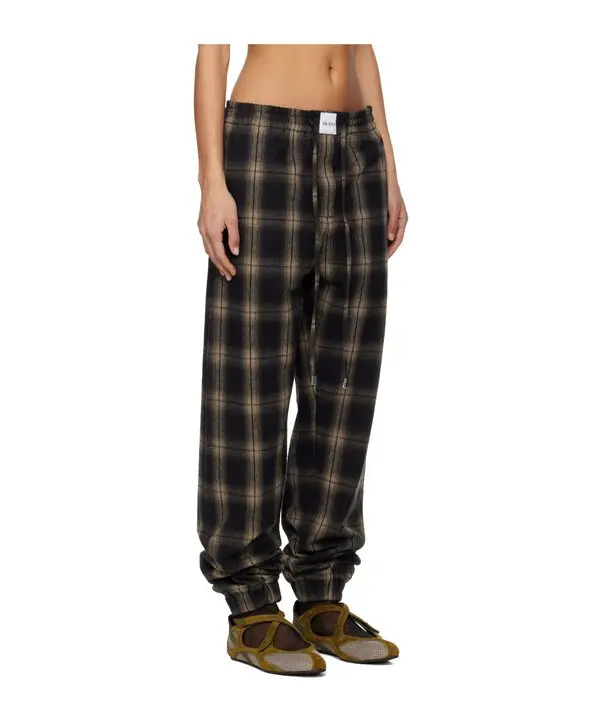 Attico Plaid Casual Pants