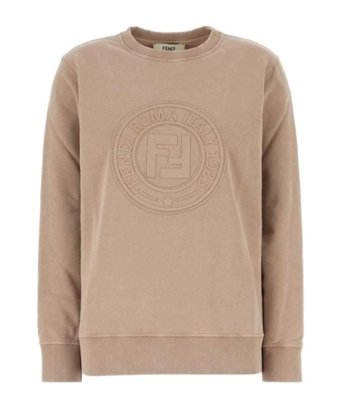 Fendi Long-sleeved Crewneck Sweatshirt With Ff Logo - No