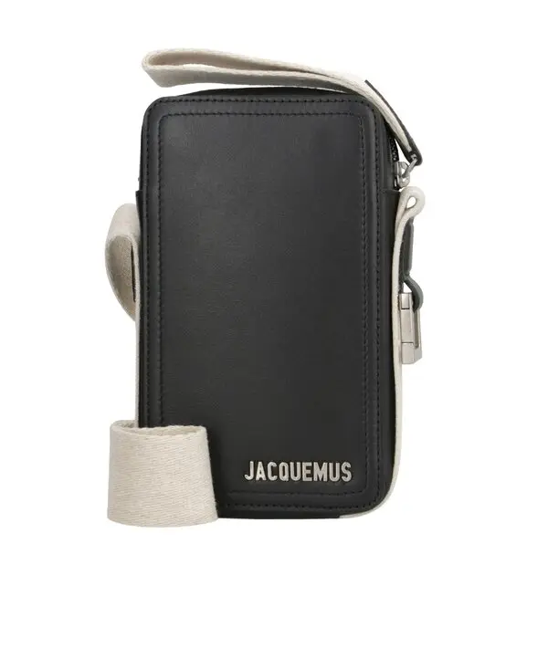 Jacquemus Le Cuerda Vertical Grosgrain Crossbody Bag - Black