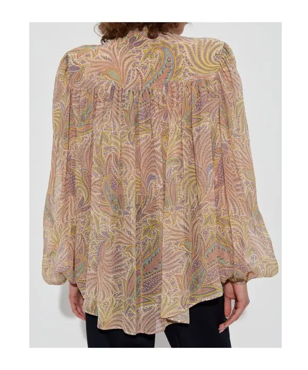 Etro Paisley Printed Pleat Detailed Shirt - Multi-color
