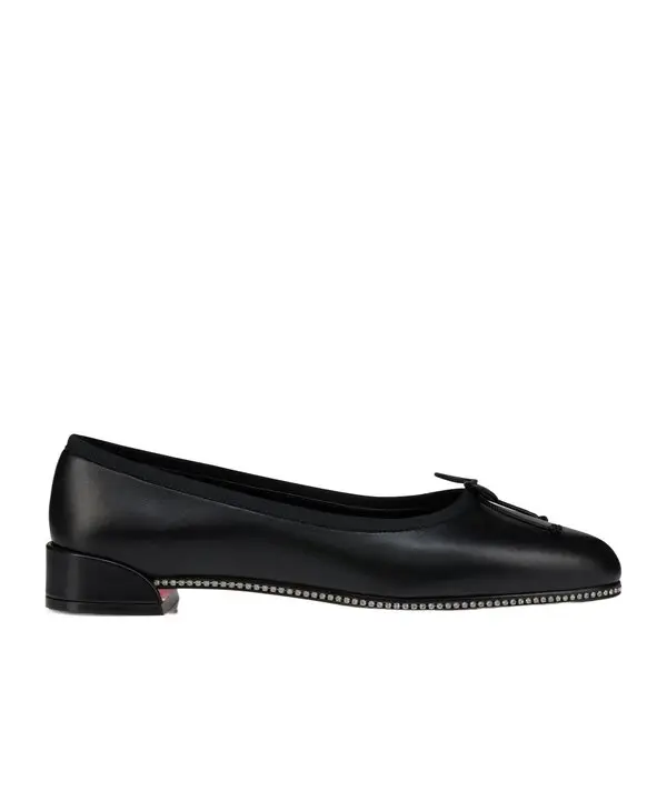 CHRISTIAN LOUBOUTIN Embellished Round-toe Flat