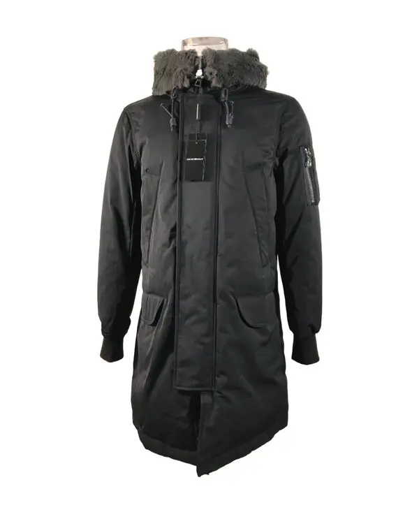 Emporio Armani Logo Down Jacket - Black