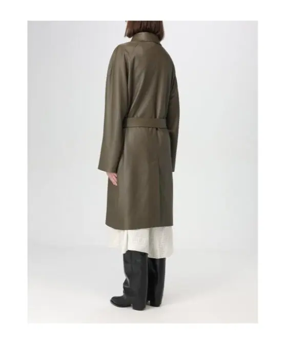 Fendi Leather Overcoat