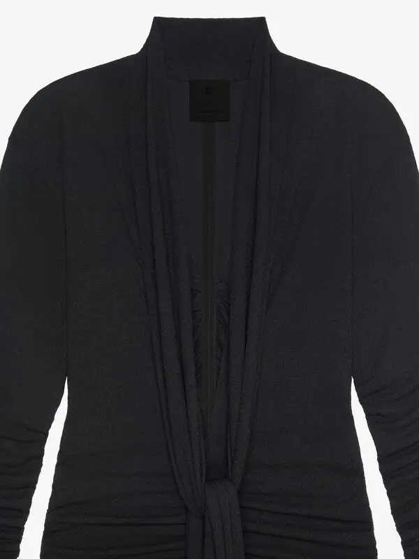 Givenchy V-neck Long Draped Dress