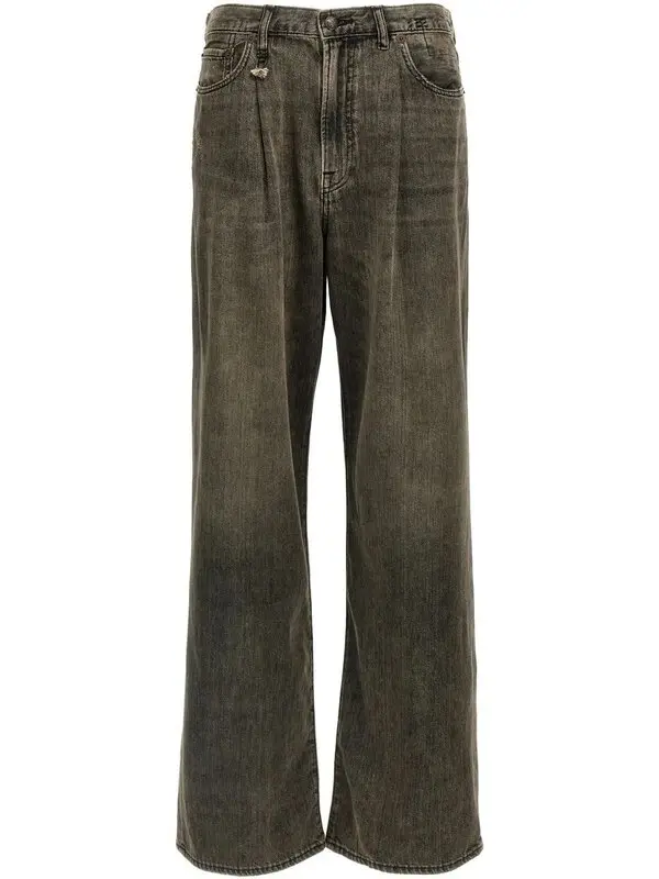 R13 Logo Patch Damon Jeans - Black