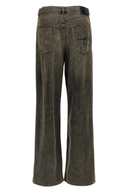 R13 Logo Patch Damon Jeans - Black