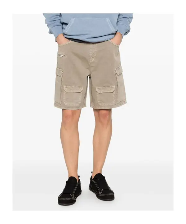 REPRESENT Zip-pocket Cargo Shorts - Beige