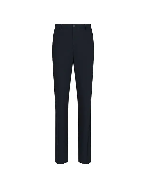 Giorgio Armani Tailored Straight Leg Trousers - Black