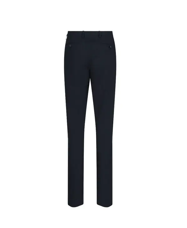 Giorgio Armani Tailored Straight Leg Trousers - Black