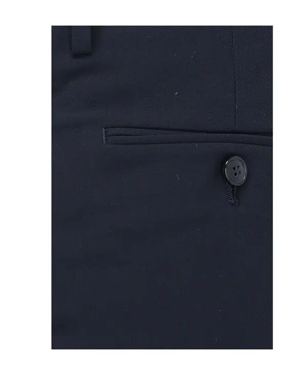 Giorgio Armani Tailored Straight Leg Trousers - Black