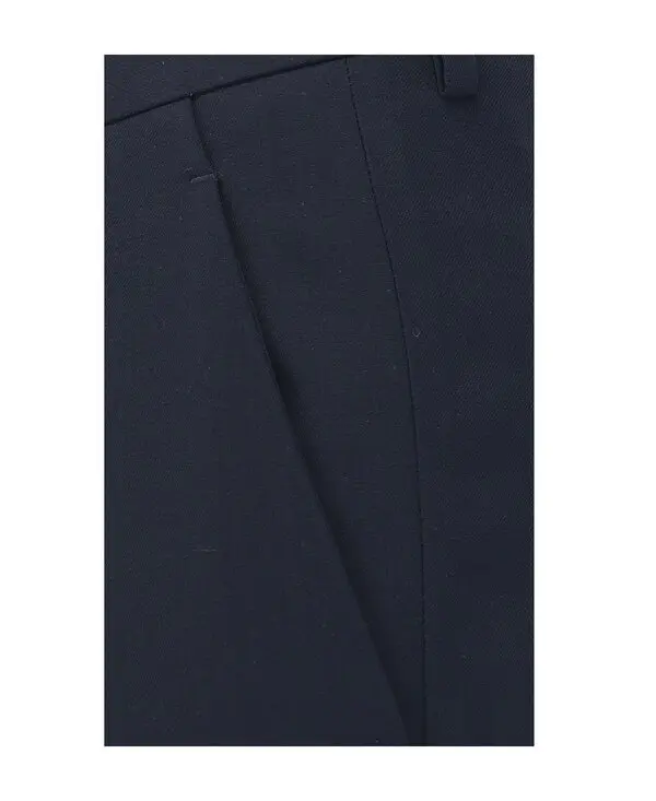 Giorgio Armani Tailored Straight Leg Trousers - Black