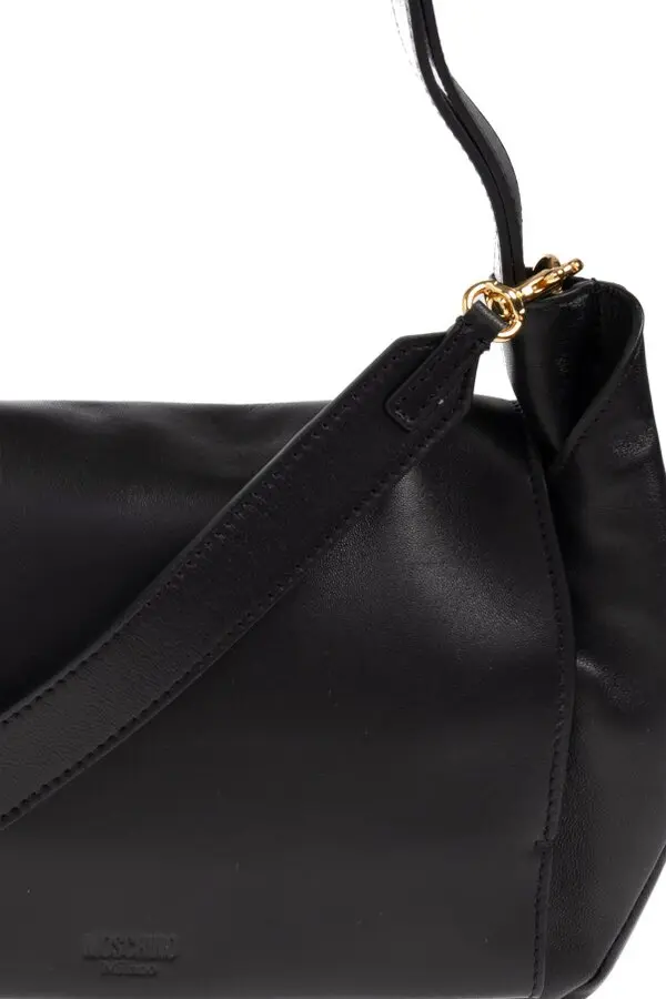 Moschino Handle-detail Crossbody Bag - Black