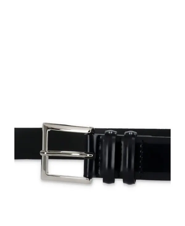 ORTIGNI Leather Belt - Black