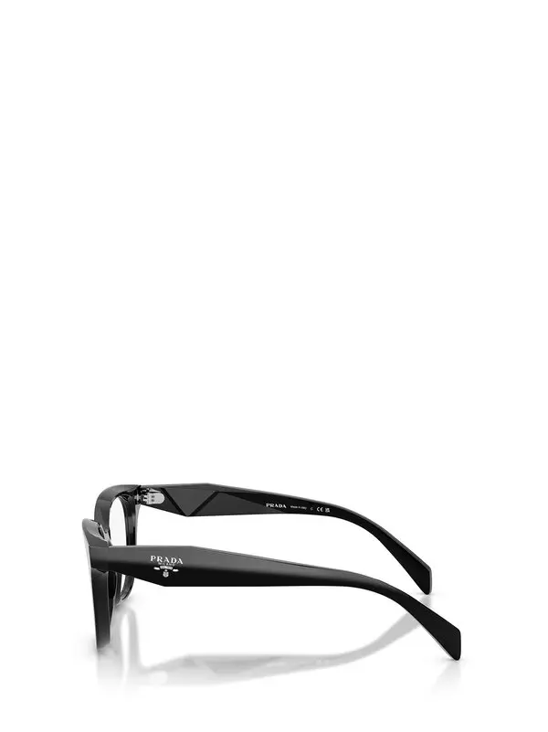 Prada Oval Frame Eyeglasses - Black