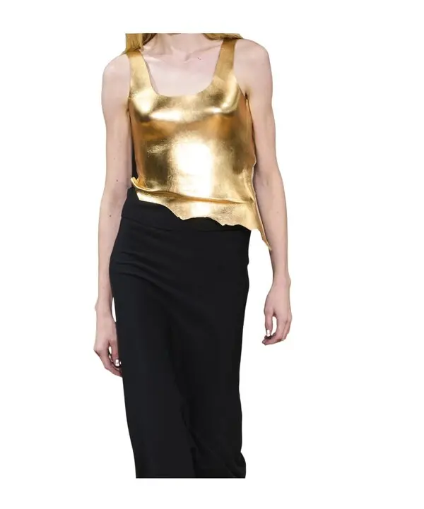 Gabriela Hearst Sleeveless Vest With Asymmetrical Hem And Side Zippers