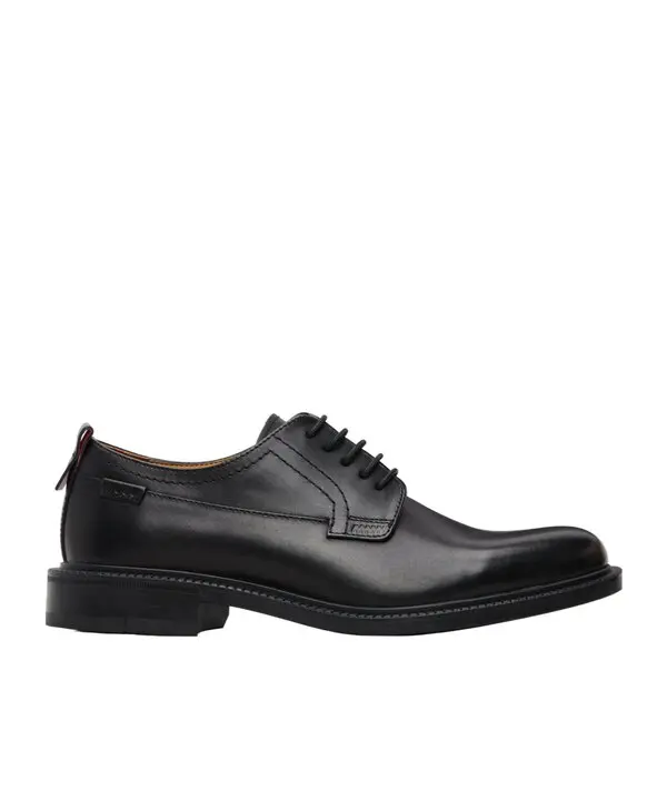Hugo Boss Logo Tab Derby Shoes - Black