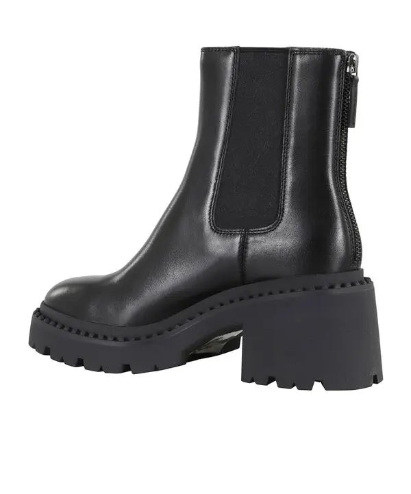 Ash Round Toe Zip Up Ankle Boots