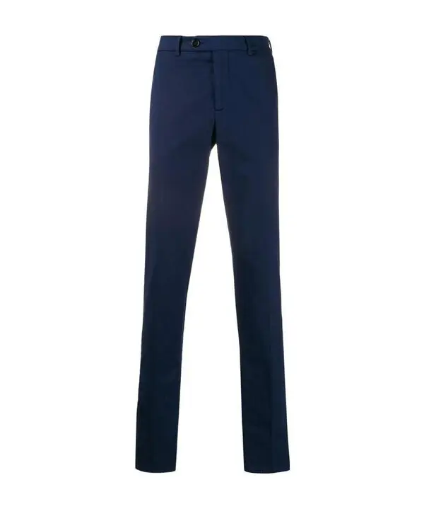 Brunello Cucinelli Mid-rise Tapered-leg Chinos - Navy Blue