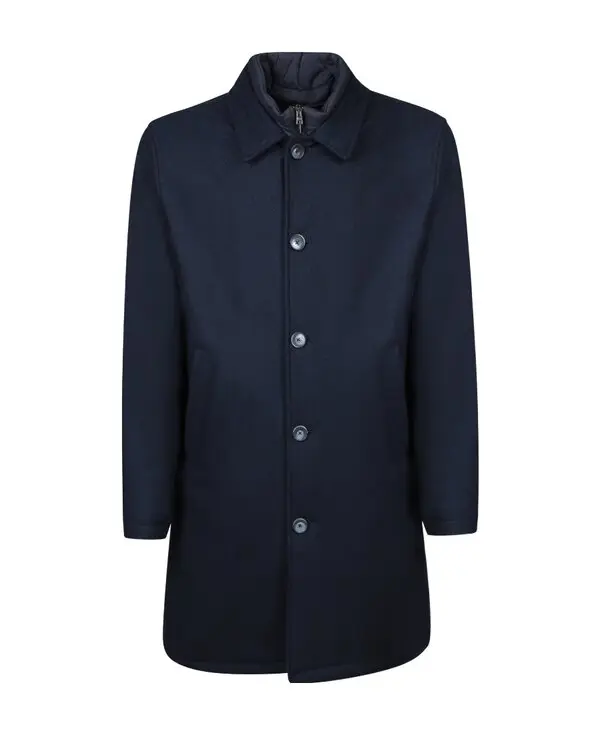 Herno Single-breasted Straight Hem Coat