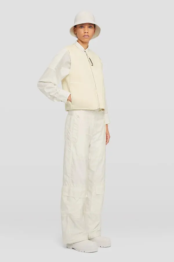 JIL SANDER Zip-up Vest With Crochet Detail