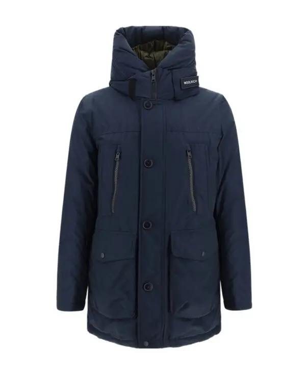 Woolrich Hooded Padded Parka Coat - Black