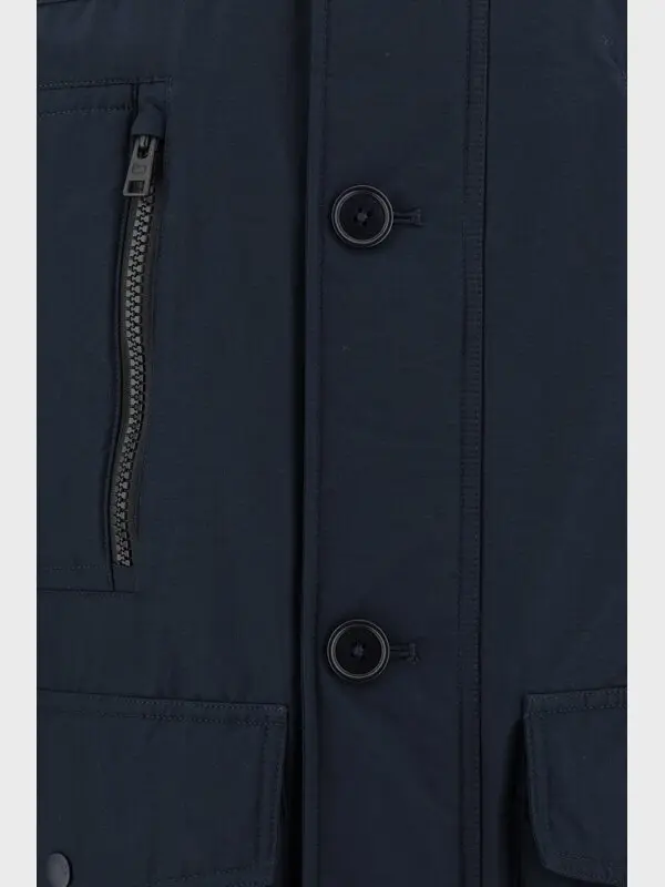 Woolrich Hooded Padded Parka Coat - Black