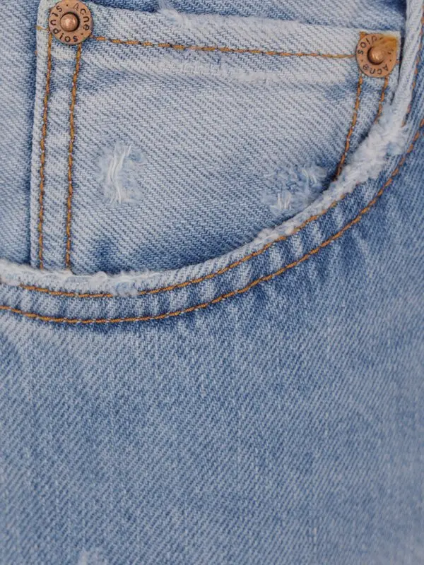 Acne Studios Regular Fit Jeans In Light Wash Denim - Light Blue