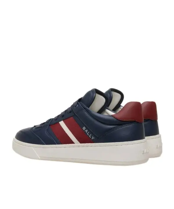 Bally Leather Lace-up Sneakers With Perforated Details - Multicolor
