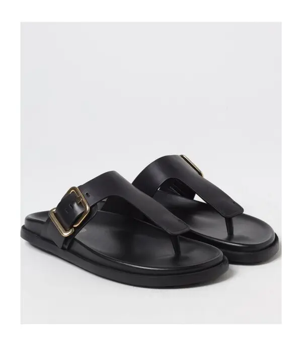TOD'S Buckle Detail Flat Sandals